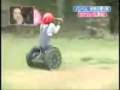 Chimpanzee Riding On A Segway Gif