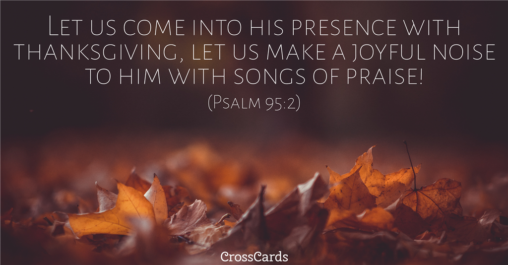 Psalm 95 - NIV - Come, let us sing for joy to the LORD; let us shou ...