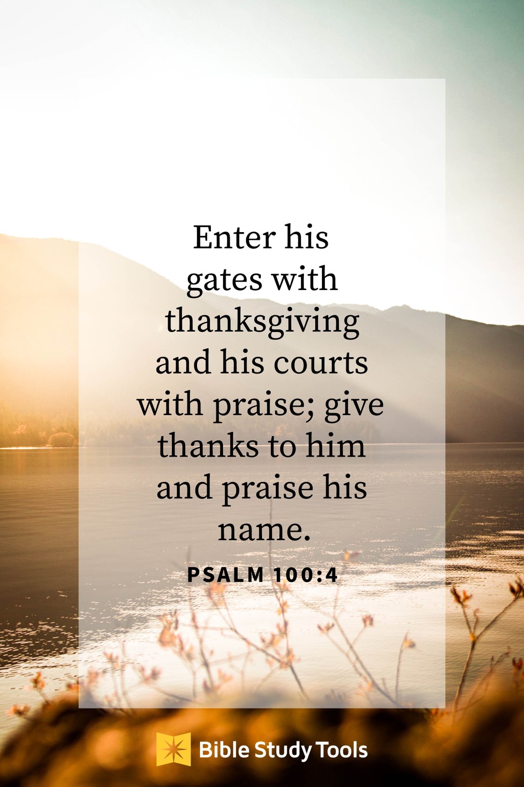 Psalm 100 - ESV - Bible Study Tools | Bible Study Tools
