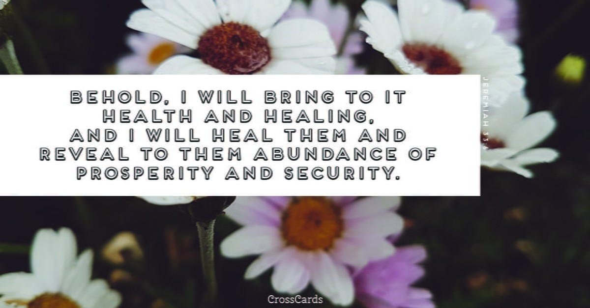 Jeremiah 33:6 - Inspirations