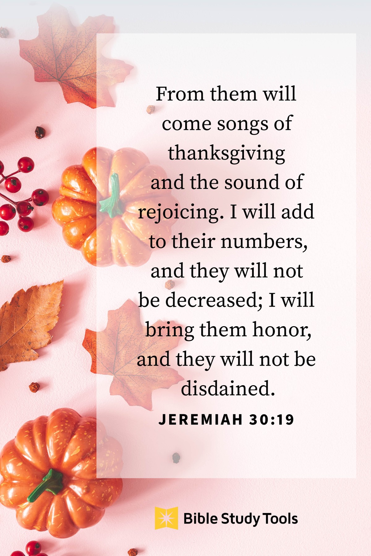 Jeremiah 30:19 - Inspirations