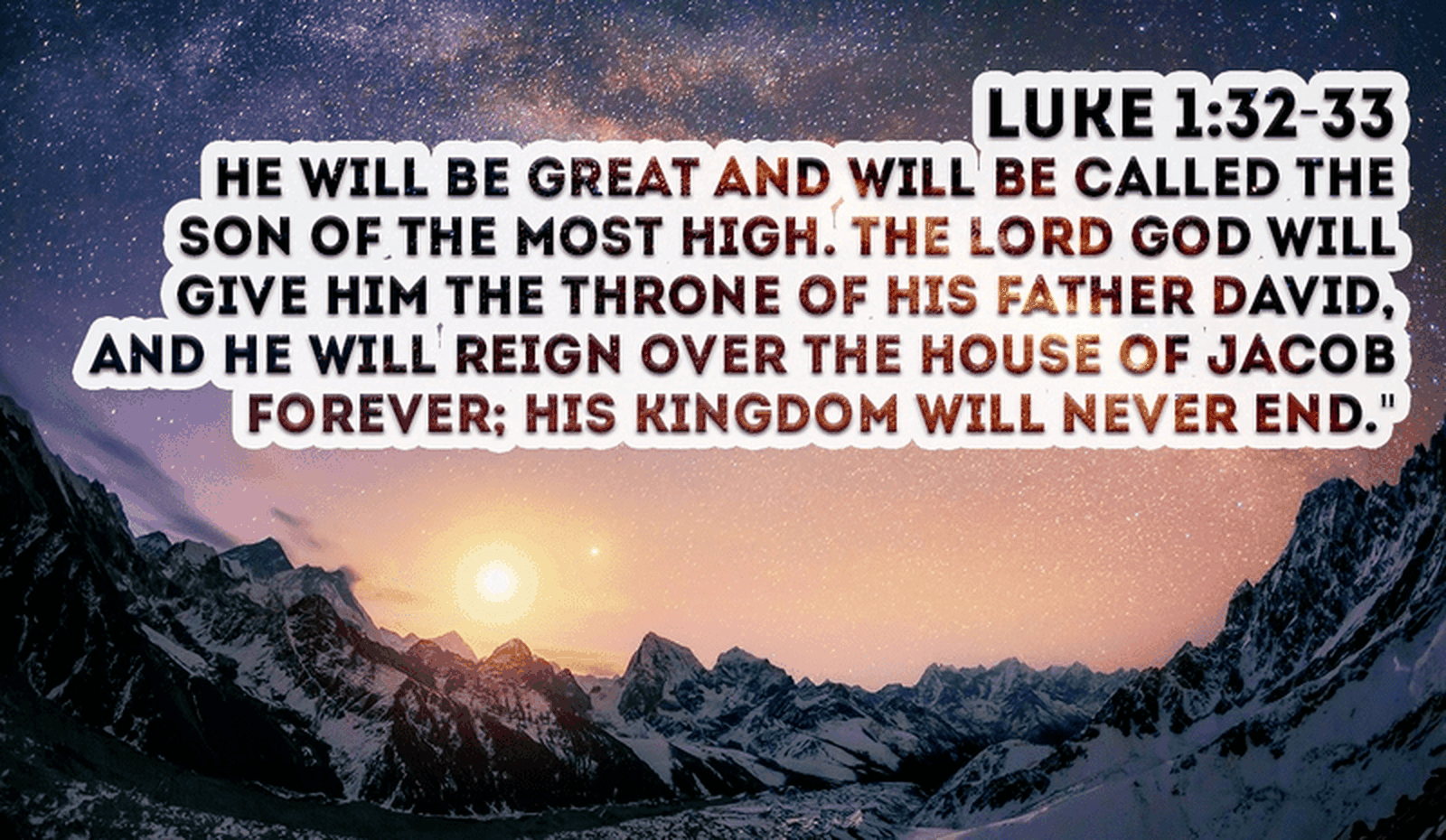 Luke 1:32 - He will be great and will be called the Son of the ...