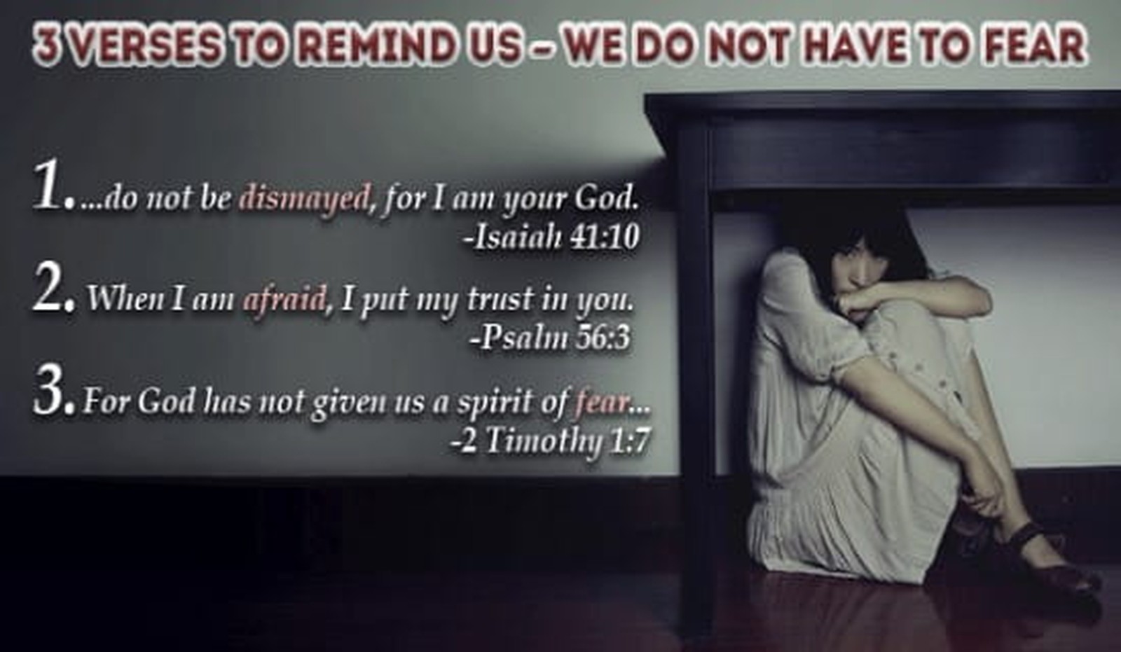 2 Timothy 1:7 - NAS - For God has not given us a spirit of timidity ...