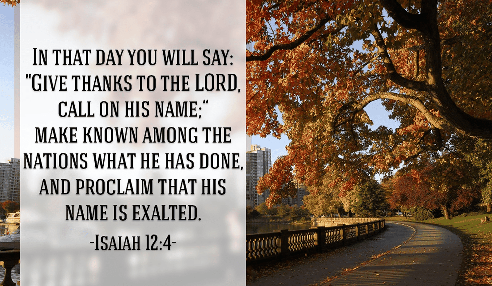 Isaiah 12 - NIV - In that day you will say: “I will praise you, LORD ...