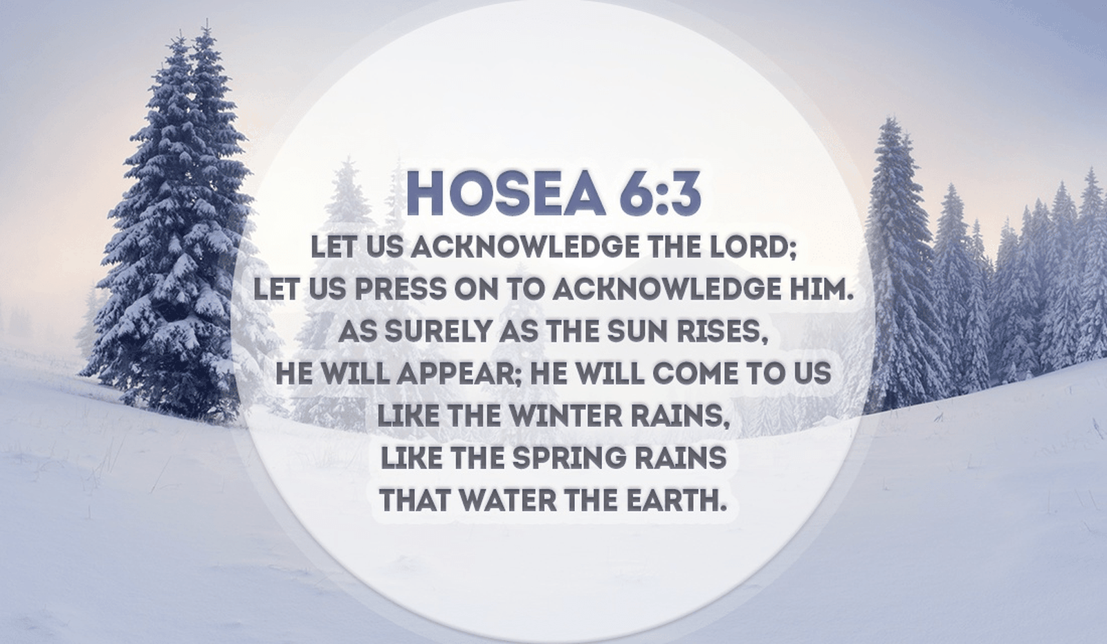 Hosea 6:3 - Let us acknowledge the LORD; let us press on to ac... | Bible Study Tools
