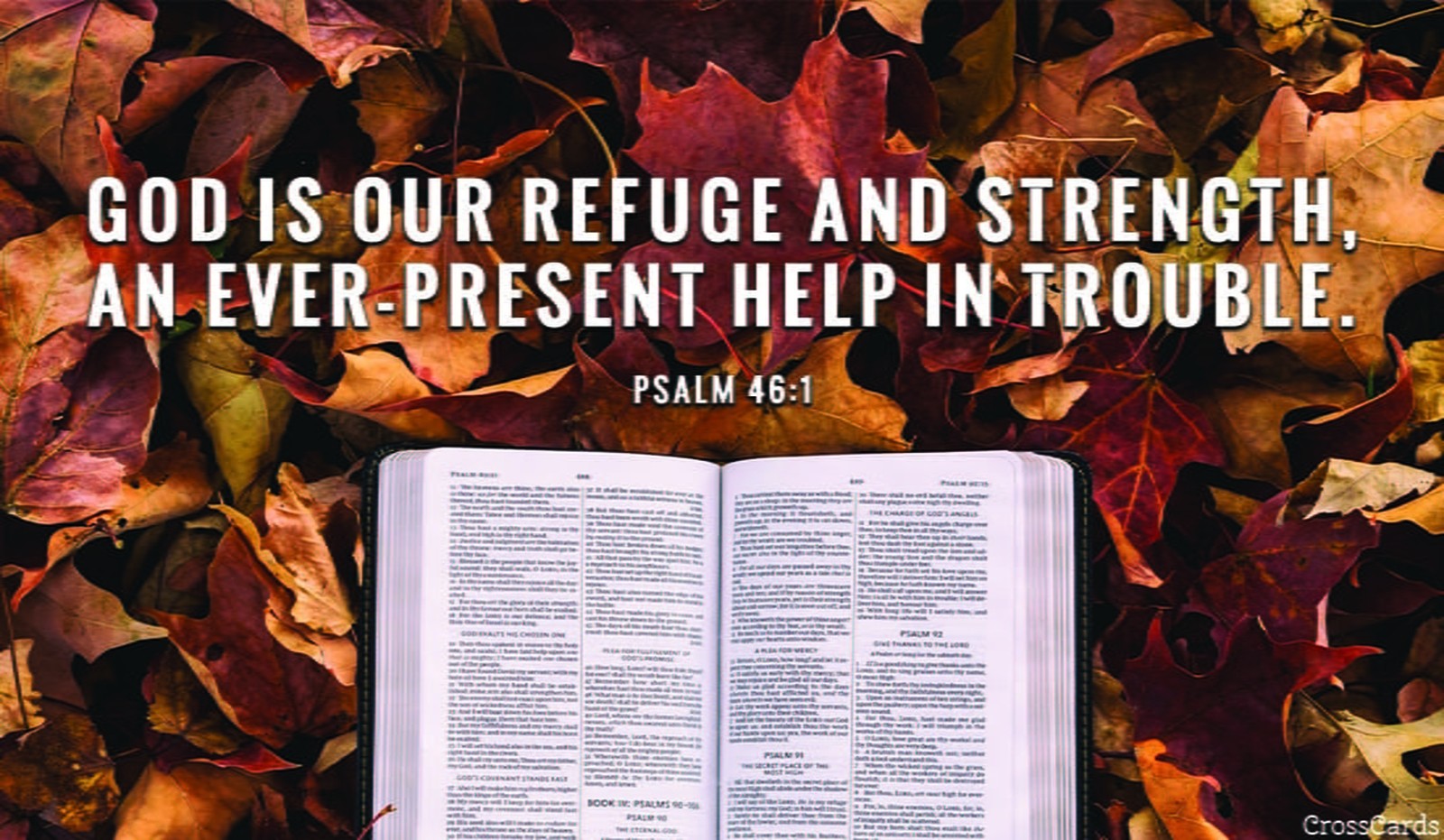 Psalm 46:1 KJV - "God is our refuge and strength, a very present hel ...