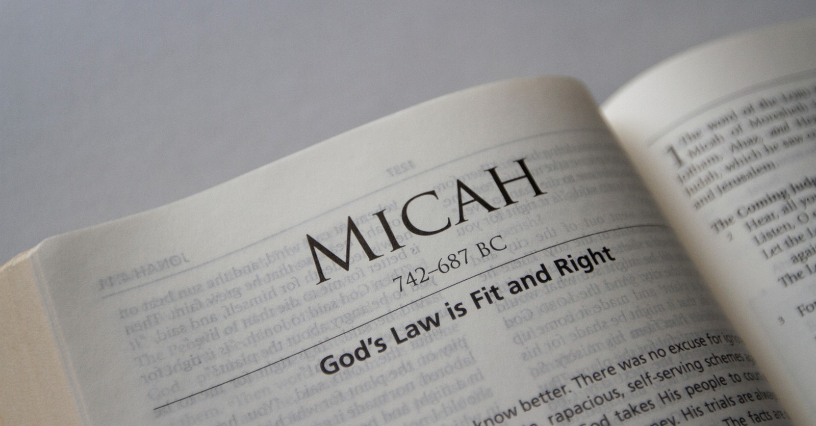 Micah 6:8 - ESV - He has told you, O man, what is good; and what doe ...