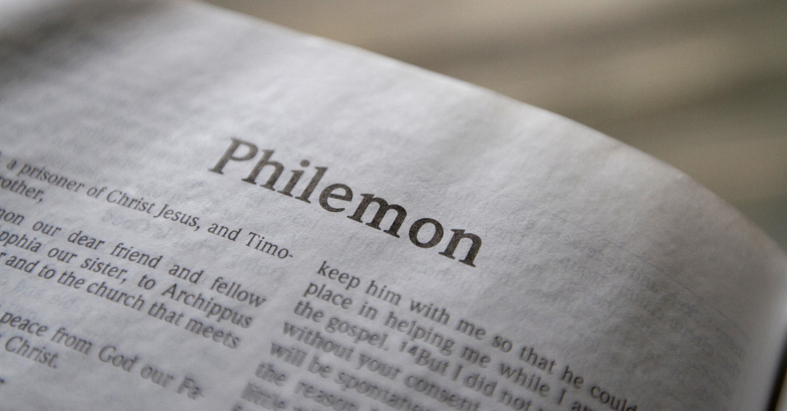10 Lessons from the Short Book of Philemon - Topical Studies | Bible ...