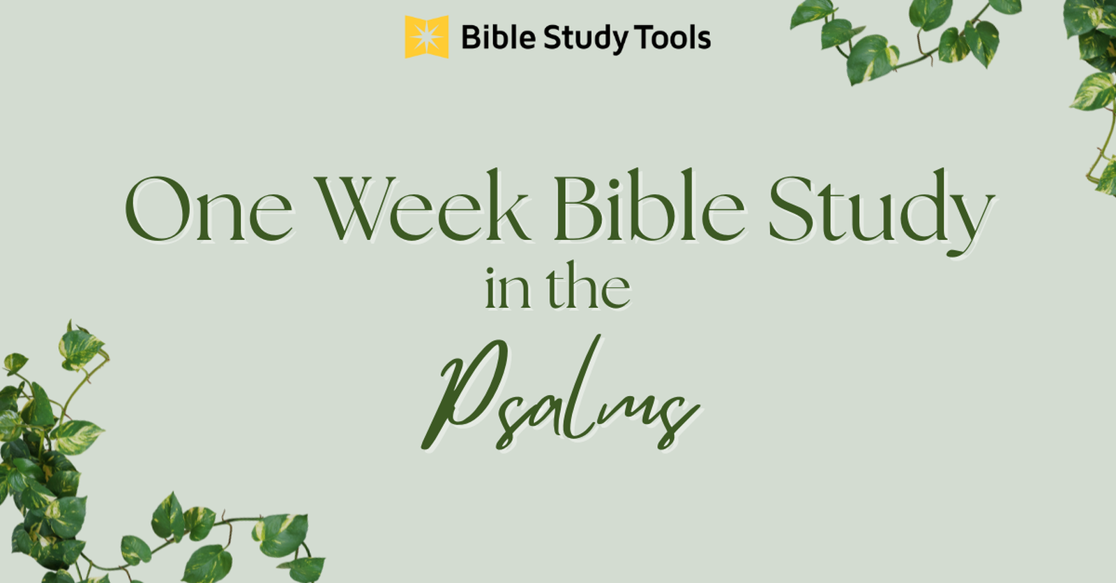 One Week Bible Study in Psalms - Featured Plus PDFs | Bible Study Tools