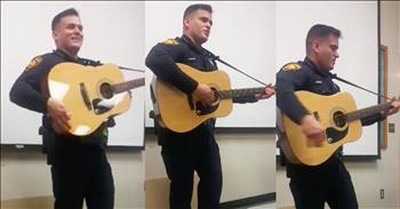 Police Officer With Incredible Voice Sings 'Folsom Prison Blues ...