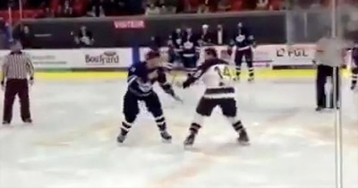 2 Rival Hockey Players Dance Instead Of Fight