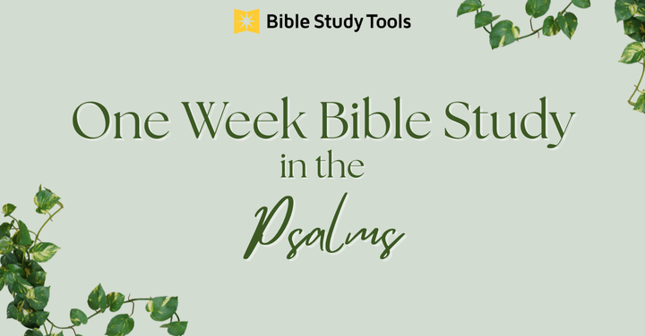One Week Bible Study in Psalms - Featured Plus PDFs | Bible Study Tools