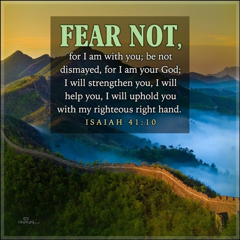 Fear Not Isaiah 41 10 Your Daily Verse