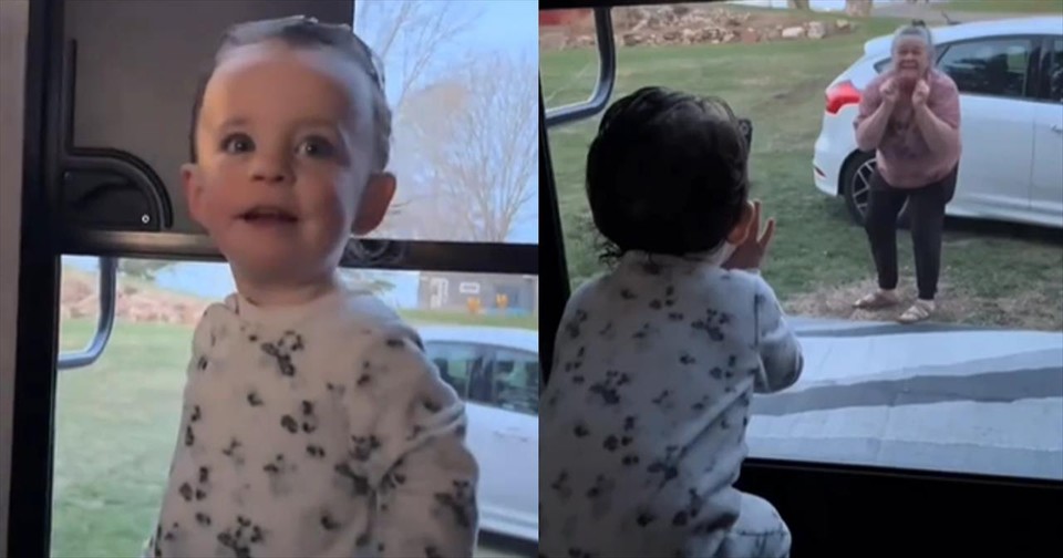 Adorable Grandson And Grandma's Heartwarming Goodbye Melts Hearts ...
