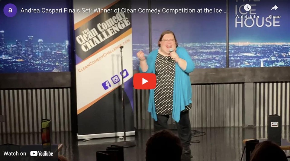 Andrea Caspari Finals Set: Winner of Clean Comedy Competition at the ...