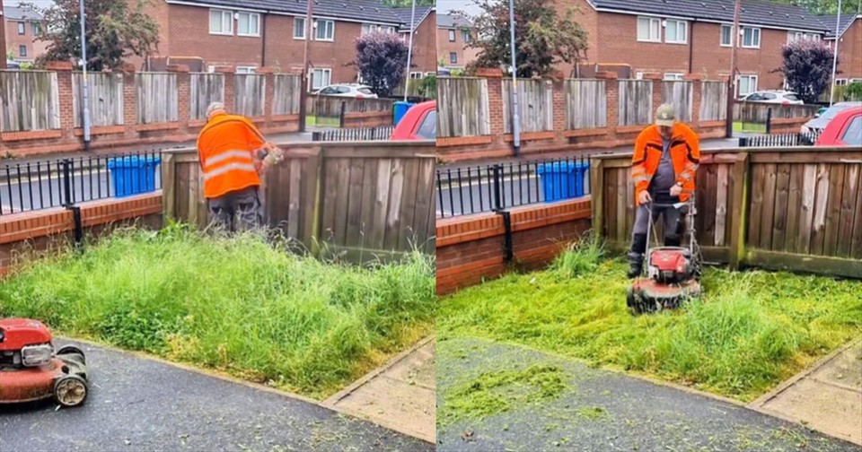 Kind and Loving Neighbor Takes on Yard Work for Elderly Woman | GodTube.com