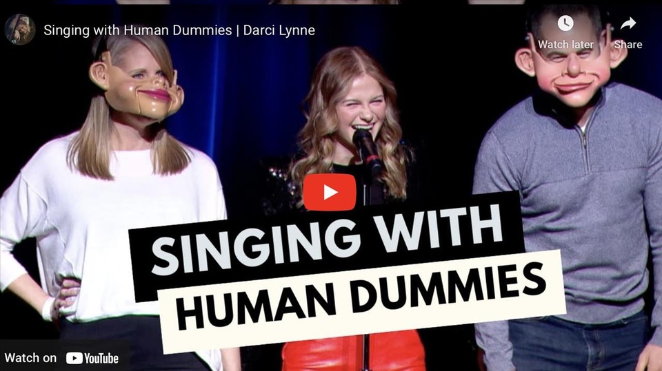 Singing with Human Dummies | Darci Lynne | GodTube.com